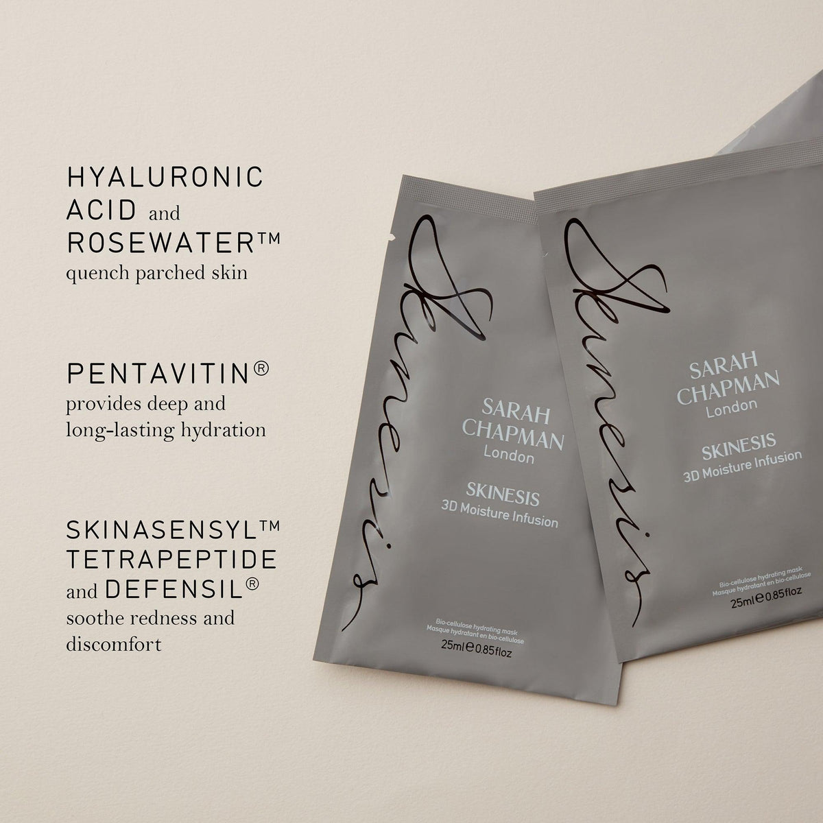 3D Moisture Infusion Sheet Face Masks - Sarah Chapman Skinesis